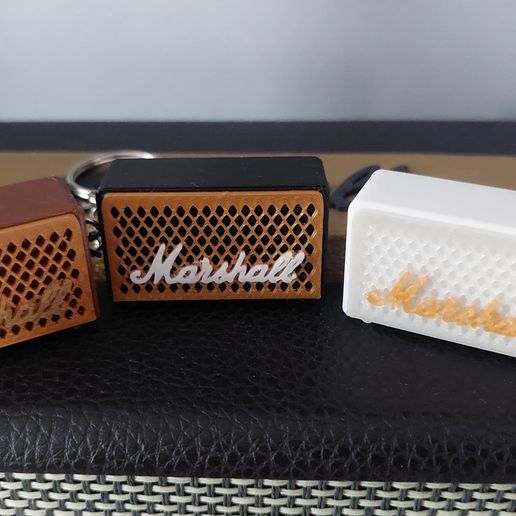 🎵 Marshall/Marshall music speaker keychain keychain (horn)・ 3D File for ...