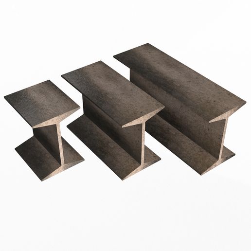 🚧 Iron Beams Set・ 3D File for ・Cults