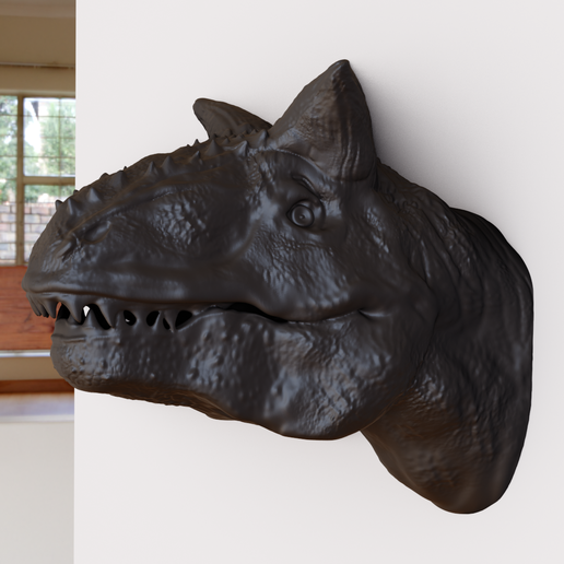 carnotaurus head front view