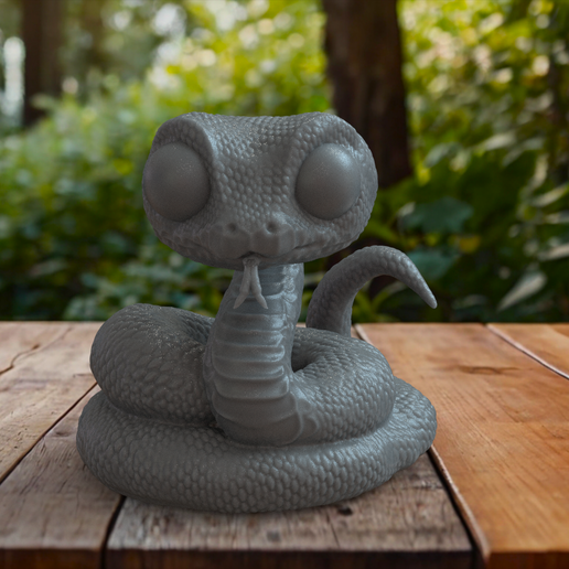 🐍 Cute snake・ STL File for 3D printing・Cults