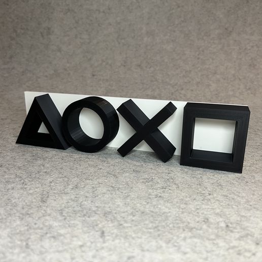 🎮 PlayStation PS5 symbols decoration・ STL File for 3D printing・Cults