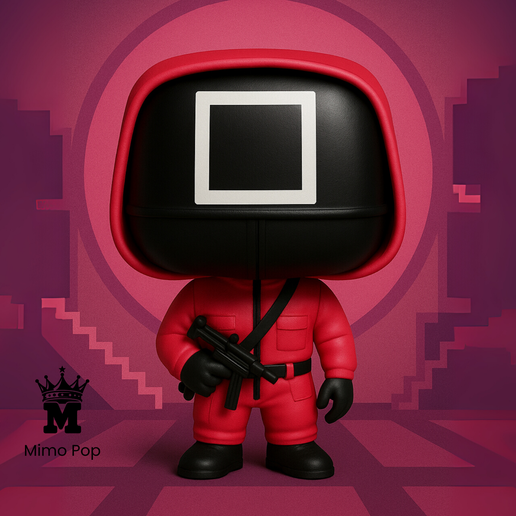 🦑 Funko Squid Game | Soldier Square | Squid Game・ STL File for 3D ...