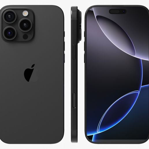 🍎 Apple iPhone 16 Pro Max Black Titanium・ STL File for ・Cults