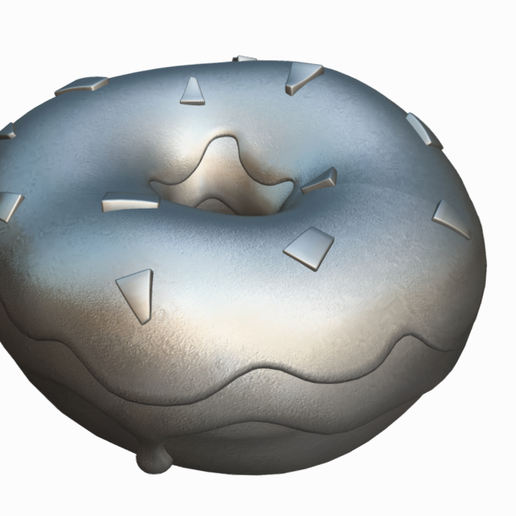 STL file Buttermilk Chocolate Doughnut 🍫 (OBJ)・3D printer model to ...