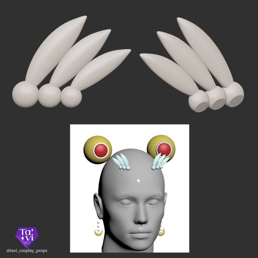 🌙 Sailor Moon Super accessories STL files set for 3D printing・ 3D File ...