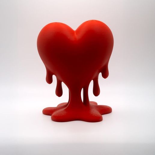 💜 Drip Heart toy・ STL File for 3D printing・Cults