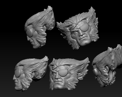 STL file logan patch wolverine marvel legends head 🦸 ・3D printer model ...