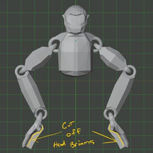 🦍 Articulated Gorilla Tag Monkey・Free STL File for 3D printing・Cults