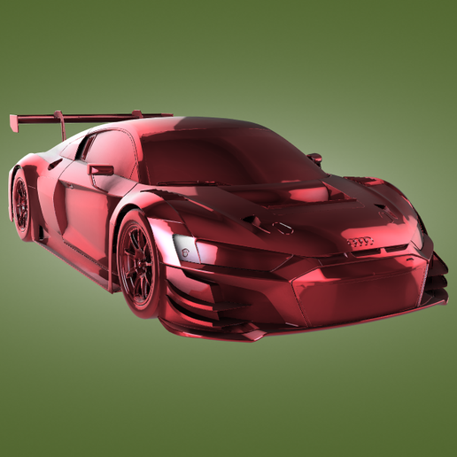 OBJ file Audi R8 LMS GT3 2019 🚗 ・3D printable design to download・Cults
