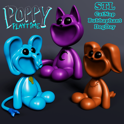 👹 Smiling Critters - Poppy Playtime 3 | X3 Characters | CatNap, DogDay ...