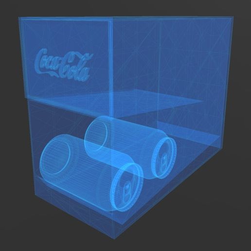 🥫 Coca-Cola Pop Can Dispenser Box Organizer・Free STL File for ・Cults