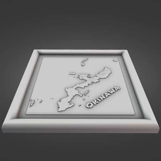 🏝️ Okinawa Island 沖縄島 3D Relief・ STL File for 3D printing・Cults