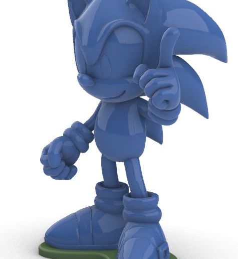 3D file Sonic (35cm) 🎮 ・3D printing model to download・Cults