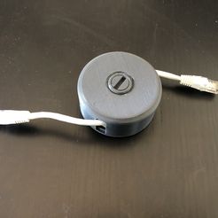 3D printed USB cable reel・Cults