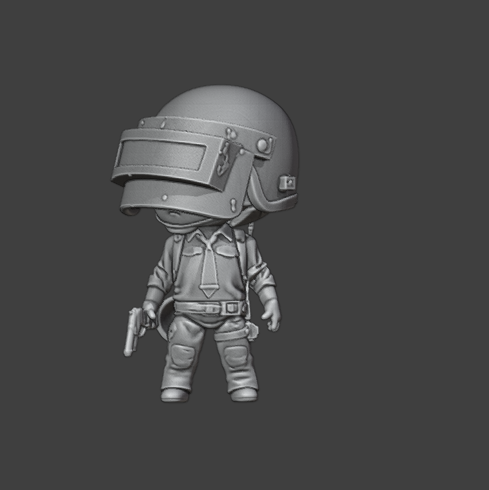 🫡 Battle Royale Soldier Funko Style | PUBG-Inspired Chibi Figure・Free ...