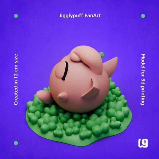 🤣 Jigglypuff Lying and Laughing from Pokemon Anime FanArt by Luga3D ...