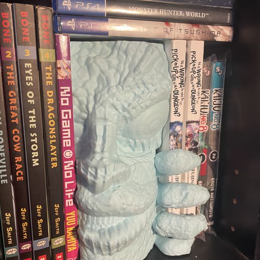 👹 Bookshelf monster・Free STL File for ・Cults