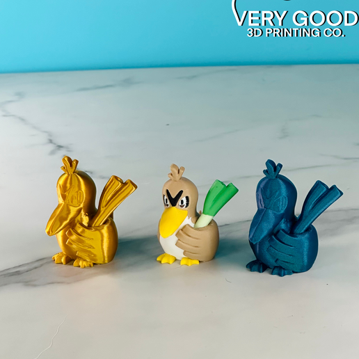 🐉 POKEMON - FARFETCH'D (EASY PRINT)・ STL File for 3D printing・Cults