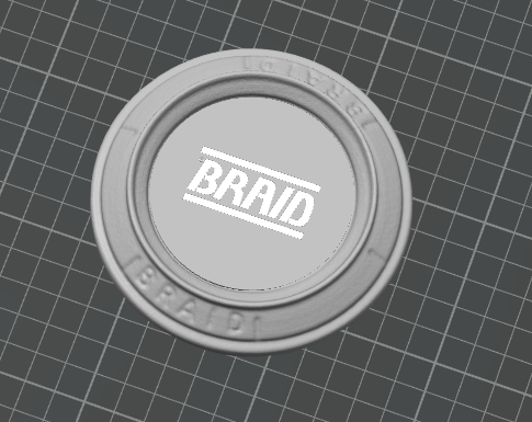 🧢 BRAID WHEELS CENTER HUB CAP・ STL File for 3D printing・Cults