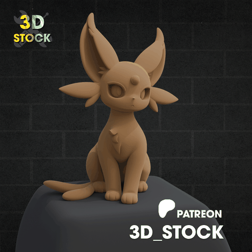 🧚 KEYCAP Espeon PO.KEMON FAIRY FAN ART・Free STL File for 3D printing・Cults