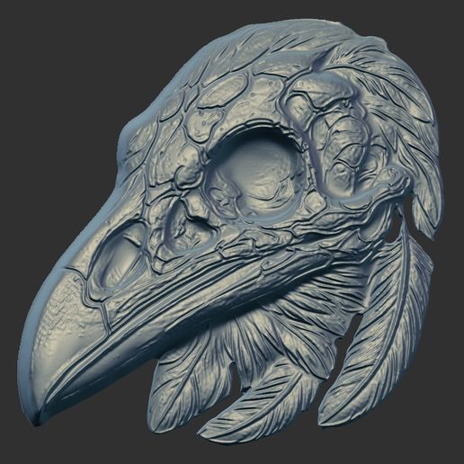 STL file Bird skull cnc model 🐦 (OBJ)・3D printing model to download・Cults