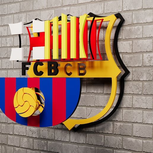🧩 Barça-Inspired Custom Crest – Modular Puzzle for Painting・ 3D File ...