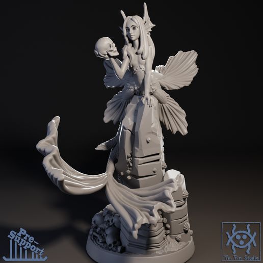 🧜‍♀️ Mermaid 01・ STL File for 3D printing・Cults