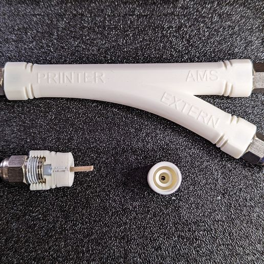🪢 Bambu X1 / P1P filament y-splitter (another :-) )・Free STL File for ...