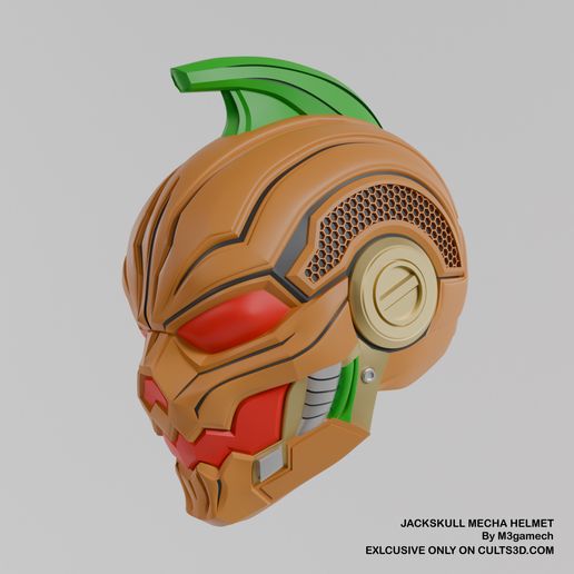 🎃 pumpkin skull mecha mask helmet stl free・Free 3D File for 3D printing ...