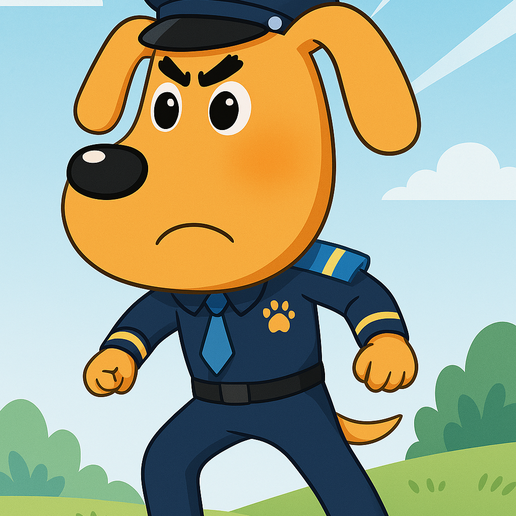 🎲 Sheriff Labrador・ STL File for 3D printing・Cults