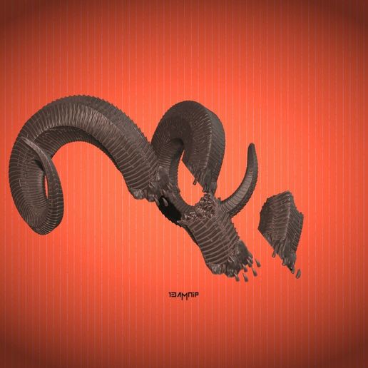 🤘 Karlach horns from Baldur's Gate 3・ STL File for ・Cults