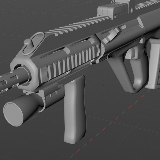 OBJ file Austrian AUG A3 rifle 🗺️ ・3D print design to download・Cults