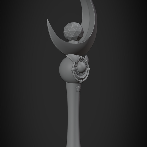 🌙 Sailor Moon Moon Stick for Cosplay・ STL File for ・Cults