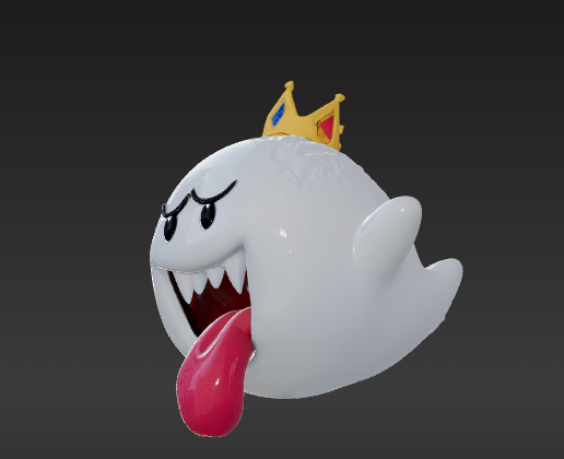 Grumpy King Boo - 3D STL Figure for Printing 🎮👑👻・ STL File for 3D ...