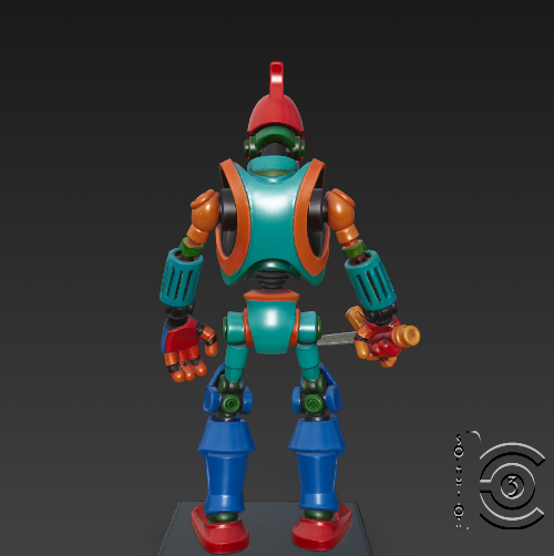🤖 Gladiator Droid - The Arena Warrior・ STL File for 3D printing・Cults