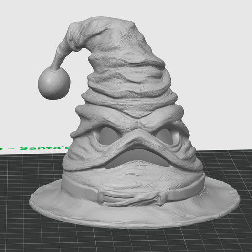 🎩 Santa’s Sorting Hat - Wearable Wizard Holiday Hat - 3D Print STL/3MF ...