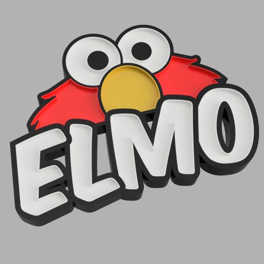 3D file NAMELED ELMO(IMAGE)- LED LAMP WITH NAME 🔦 ・3D print model to ...