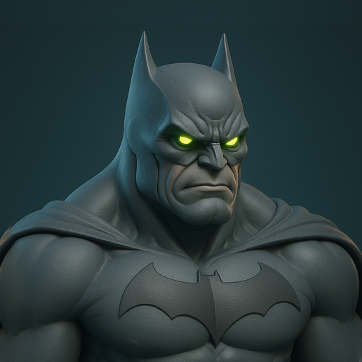 👤 Swollen Muscle Batman Bust・ 3D File for 3D printing・Cults