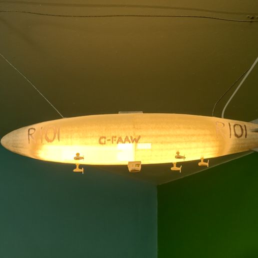3D printed Pendant light Dirigible R101 • made with Elegoo Neptune 4 ...