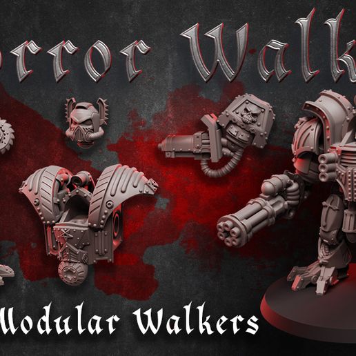 3D file Horror Walkers ♟ ・3D printer design to download・Cults