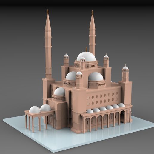 🕌 Mohamed Ali Mosque | 3D Model・ STL File for 3D printing・Cults