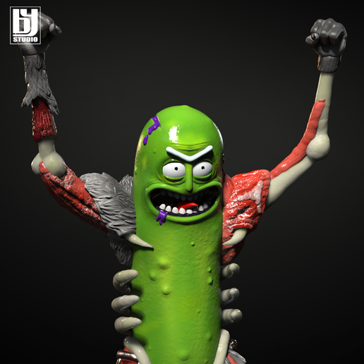 🗿 PICKLE RICK 3D Print Model STL 3D print model・ STL File for 3D ...
