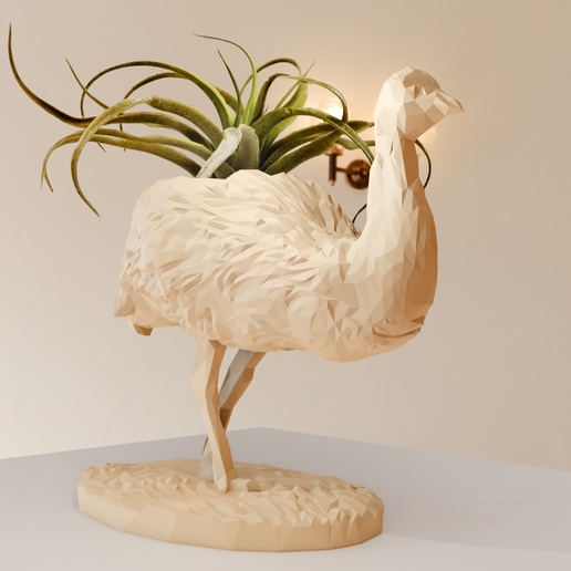 STL file emu low poly planter pot flower vase stl 🪴 ・3D printer model ...