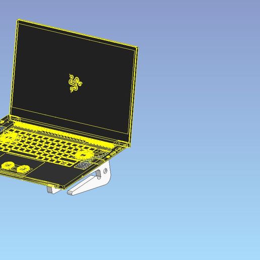 Archivo STL Laptop stand 3D STL file printing 💻 ・Diseño de impresión en ...