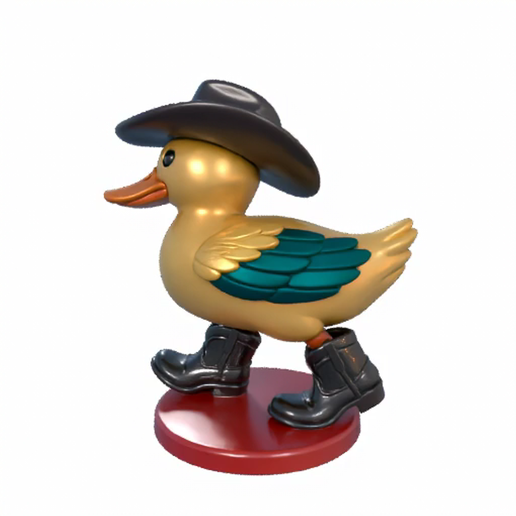 🤠 Cowboy Duck - Wild West Edition・ STL File for 3D printing・Cults