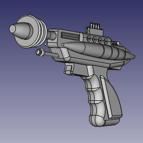 🔫 FUTURISTIC BLASTER CONCEPT PROTOTYPE・ STL File for 3D printing・Cults