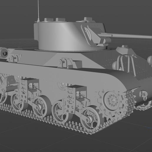🪖 Digital model of the US M22 Locust tank・ OBJ File for 3D printing・Cults