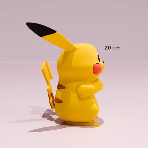 📁 Pikachu 3D STL File for Pokemon Fans・ STL File for 3D printing・Cults