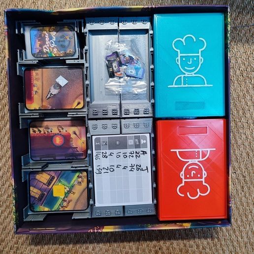 Free 3D file Dinner in paris insert organizer with custom terraces ...