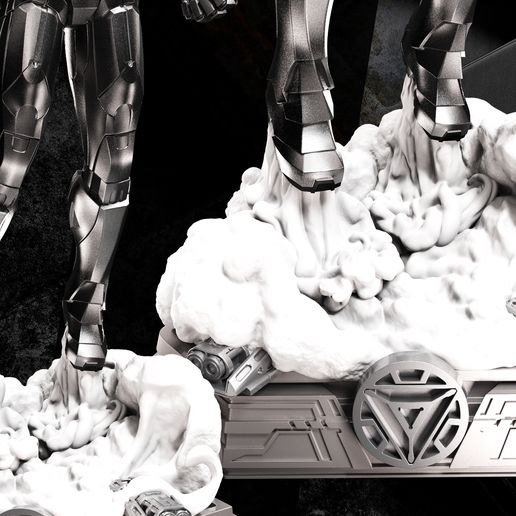👨 Wicked Marvel Iron Man Sculpture: Tested and ready for 3d printing ...